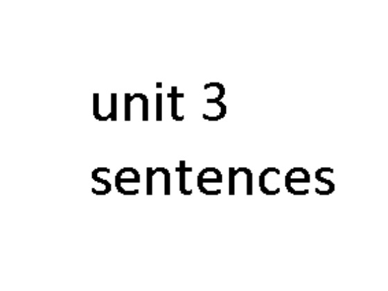 Unit 3 sentences online course for ages 10-11 by אסף